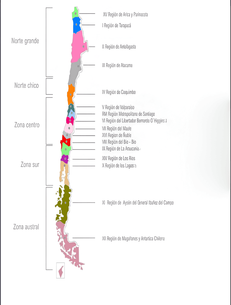 Regiones de Chile: encuentra la información de las 16 regiones